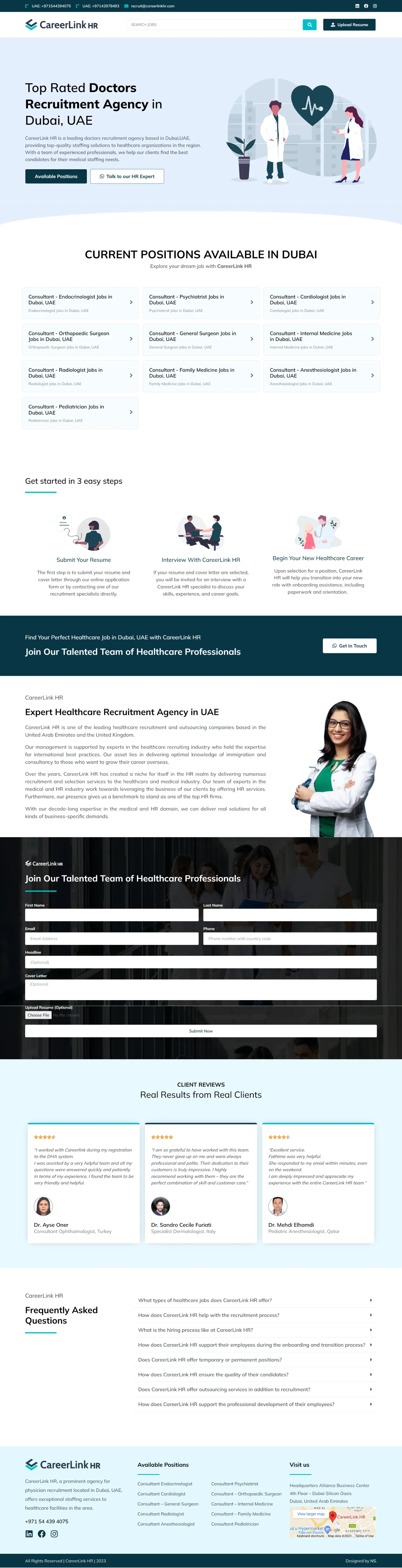 CareerLink HR Dubai Google Ads Landing Page 1 Leading WordPress